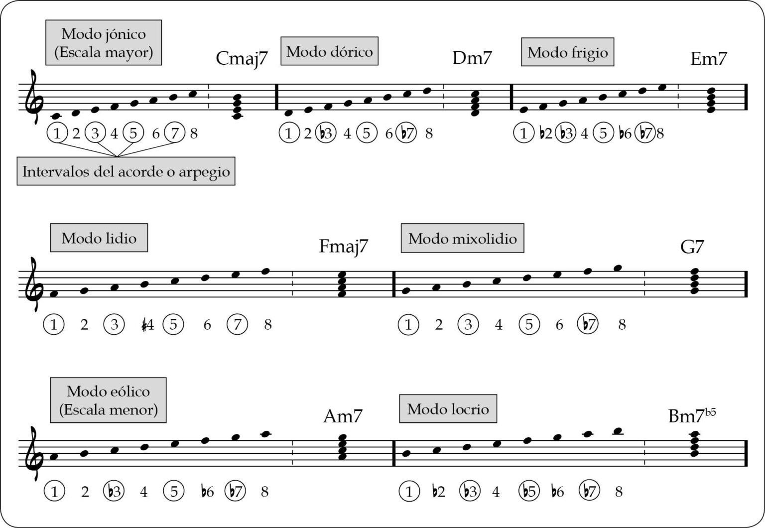 TEORÍA MUSICAL ️ MODOS